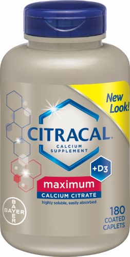 Citracal Calcium Citrate Formula Maximum Coated Tablets , 180 Count ...