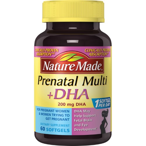 Prenatal Dha Softgel 60ct Nat Made Wholesale Supplier 🛍️- Nature Made ...