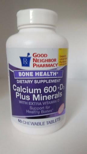 GNP Calcium + D3 Plus Minerals 600 mg, 60 chewable tablets Wholesale ...