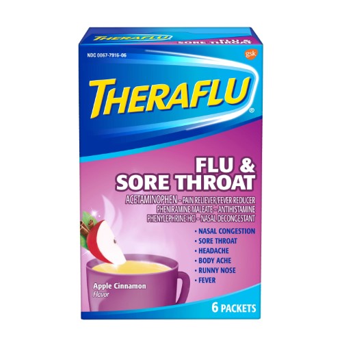Theraflu Flu & Sore Throat Powder 6ct Wholesale Supplier 🛍️- Theraflu ...