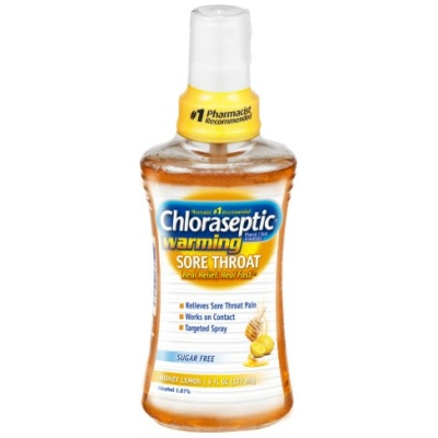 Chloraseptic Sore Throat Spray, Warming Honey Lemon Flavor, 6 fl oz ...
