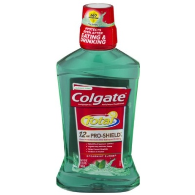 Colgate Total Advanced Pro-Shield Mouthwash Spearmint, 16.9 fl oz ...