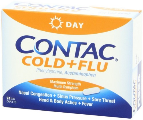 Contac Cold + Flu Max Strength Multi-Symptom Daytime, 24 count ...