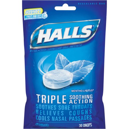 HALLS Relief Mentho-Lyptus Flavor Cough Drops, 30 count Wholesale Supplier 🛍️- Halls OTC Superstore