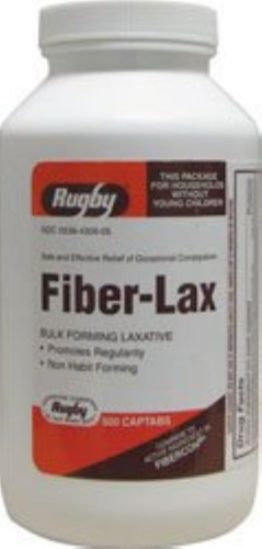 Rugby Fiber-Lax 500mg Tablet, 500ct Wholesale Supplier 🛍️- Rugby OTC ...