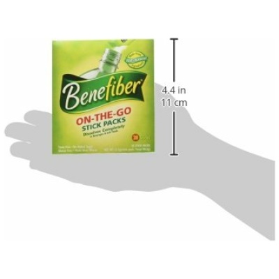 Benefiber On the Go Prebiotic Fiber Supplement Powder, Unflavored ...