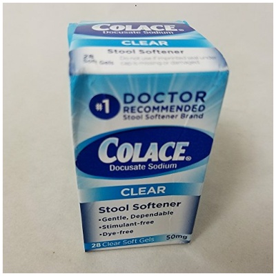 Colace Clear Docusate Sodium Stool Softener 50mg, 28 count Wholesale ...
