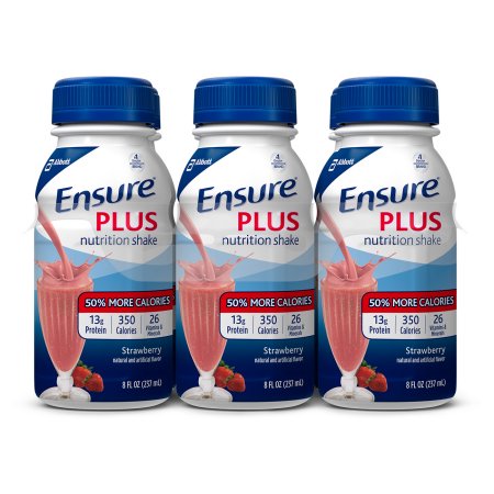 Ensure Plus Strawberry Shake Liquid, 8 Fl Oz, 24 Count Wholesale ...