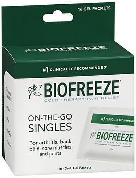 Biofreeze On-The-Go Gel Packs 16X3ml Wholesale Supplier 🛍️- HYGENIC ...