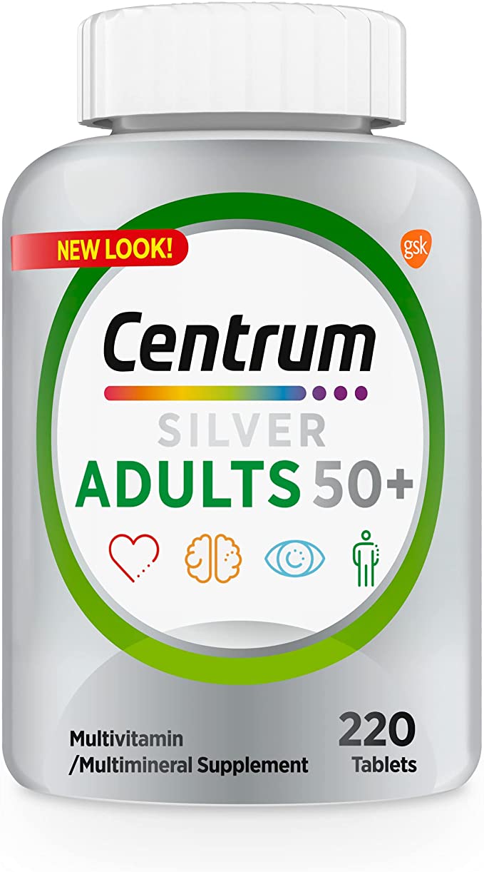 Centrum Silver Multivitamin for Adults 50 Plus 220 Count Wholesale ...