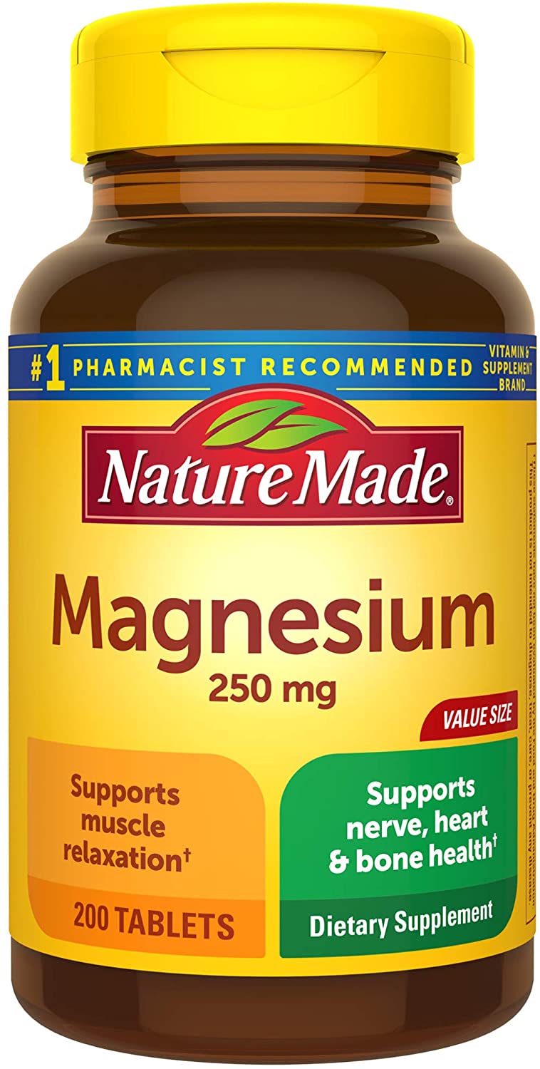 Nature Made Magnesium Oxide 250 mg Tablets, 200 Count Wholesale ...