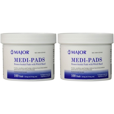 Medi-Pads Maximum Strength With Witch Hazel Hemorrhoidal Hygienic ...